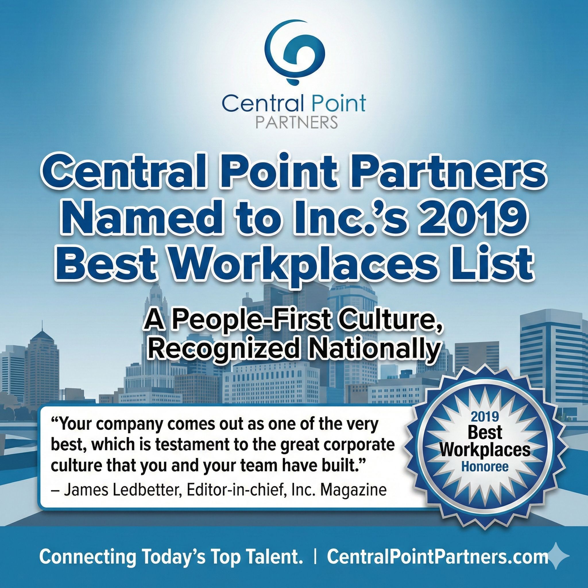 People-First: Central Point Partners Named to Inc.’s 2019 Best ...